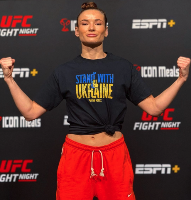 Maryna Moroz Submits Mariya Agapova at UFC 272 & Inspires Ukrainians